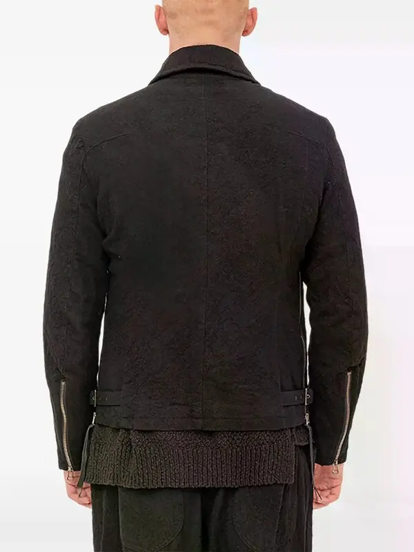 THE VIRIDI-ANNE Zip-up Jacket With Pointed Collar