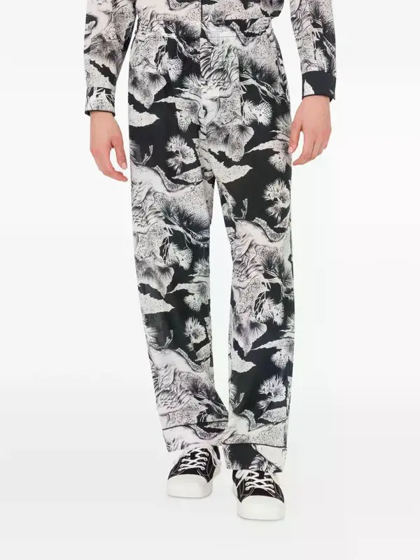 Moschino Floral-print Trousers