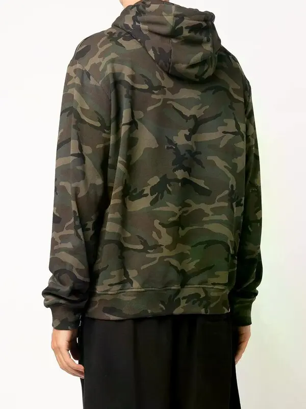 MOSTLY HEARD RARELY SEEN 8-BIT Camouflage Shark Hoodie - Green