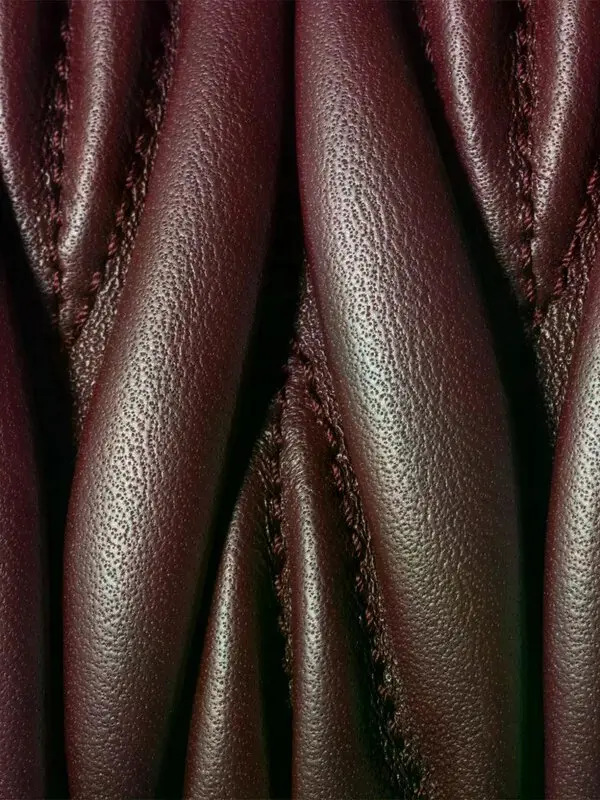 Miu Miu Matelassé Nappa Leather Clutch Bag - Red
