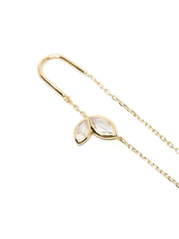 MARIA BLACK Swift 04 -tone Leaf Detail Drop Earrings