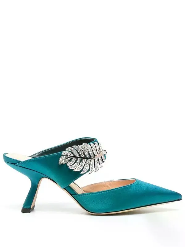 NICHOLAS KIRKWOOD Embellished Mules - Blue