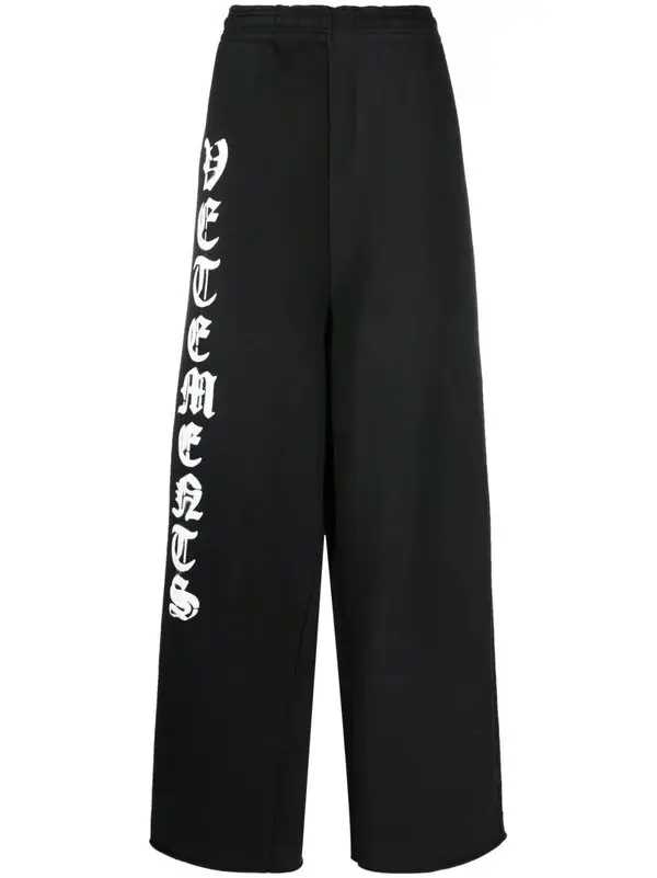 Vetements Logo-print Wide-leg Track Pants