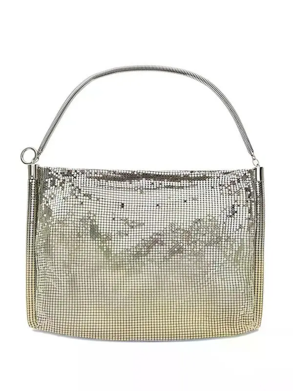Rabanne Pixel Tube Shoulder Bag - Silver