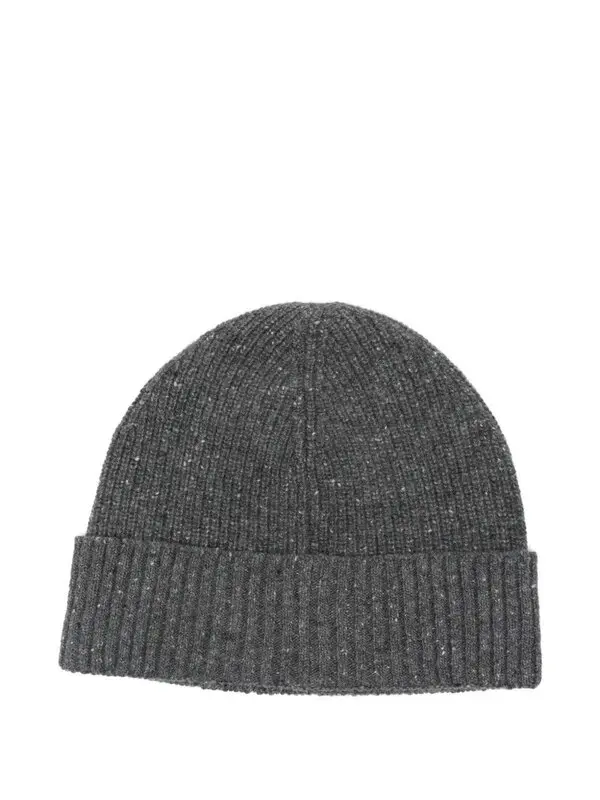 Marc O'polo Ribbed Beanie With Logo Patch