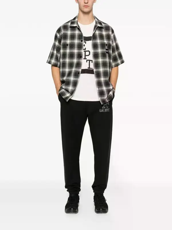 GALLERY DEPT. Playground Short-sleeve Plaid Shirt - Black
