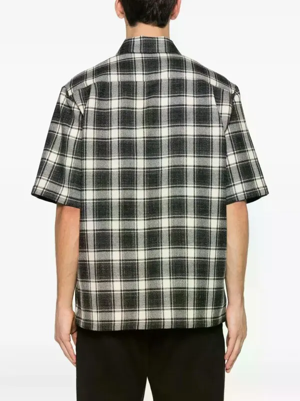 GALLERY DEPT. Playground Short-sleeve Plaid Shirt - Black