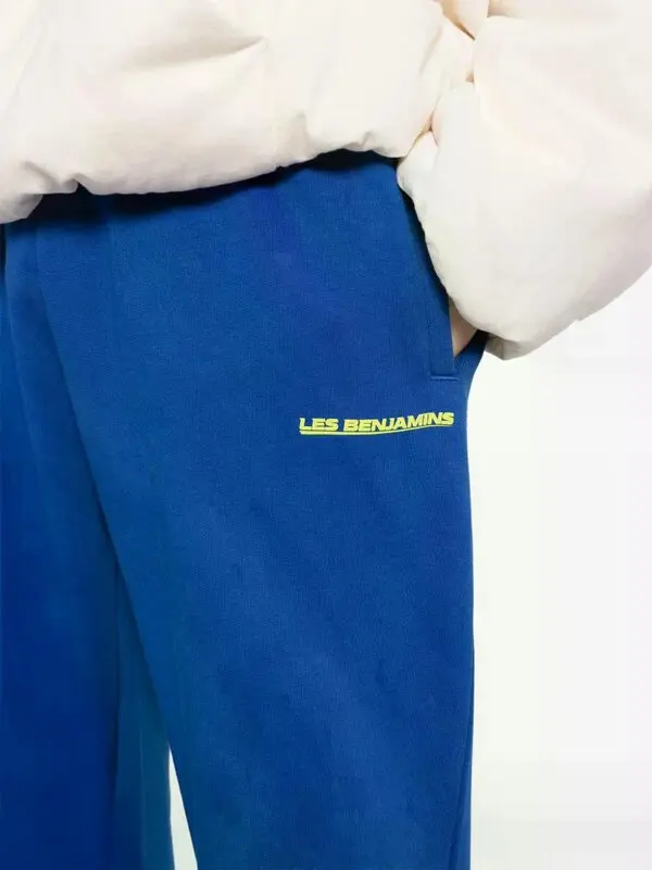 LES BENJAMINS Logo-print Cotton Track Pants
