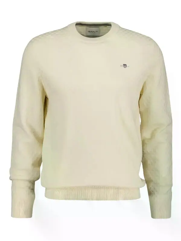 Gant Textured Crew-neck Sweater