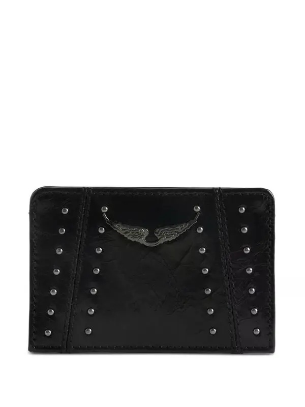 Zadig&Voltaire Zv Pass Studded Card Holder - Black