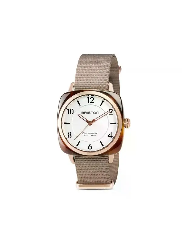 BRISTON Clubmaster Chic 36mm Analogue Watch With Dial - White