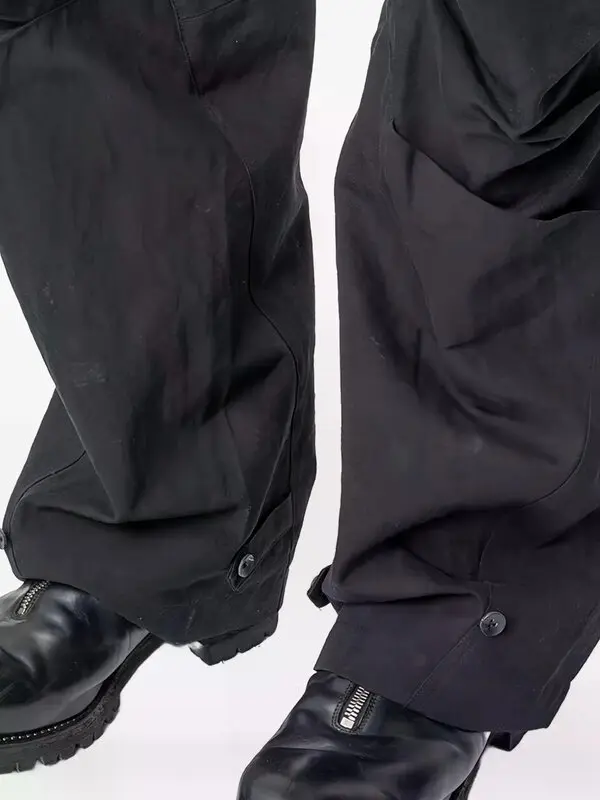 THE VIRIDI-ANNE Belt Button Detail Trousers