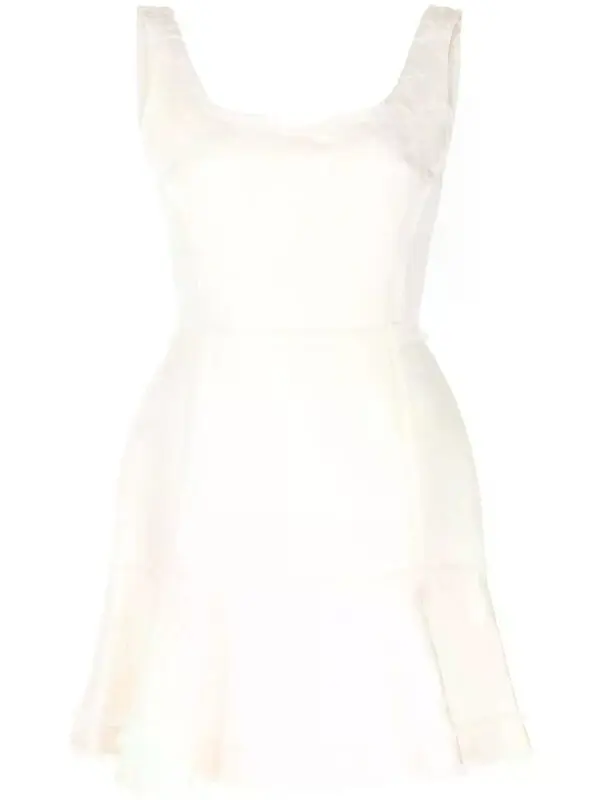 Alexis Noely Brocade Mini Dress - Neutrals