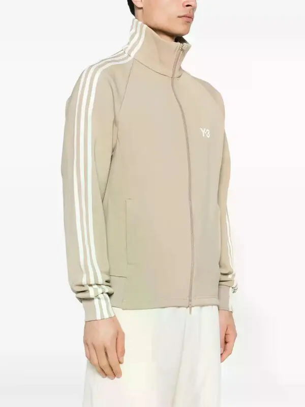 Y3 3-stripes Logo Zip-up Sweatshirt