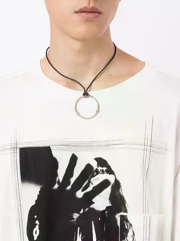 TAKAHIROMIYASHITA THESOLOIST. Circular Pendant Necklace - Silver