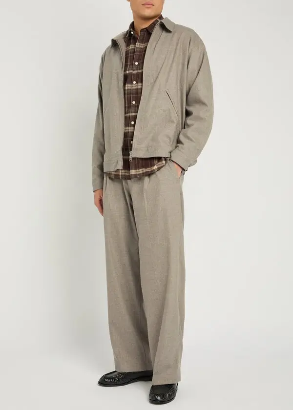 Nn07 Petrus Woven Zip-up Jacket