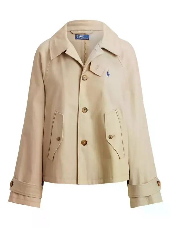 Polo Ralph Lauren Beige Cotton Raglan Sleeve Jacket - Neutrals