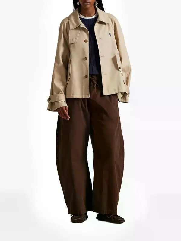 Polo Ralph Lauren Beige Cotton Raglan Sleeve Jacket