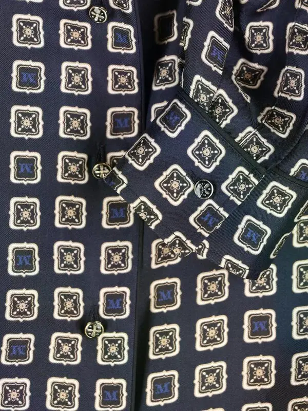 Max Mara Printed Button-up Shirt