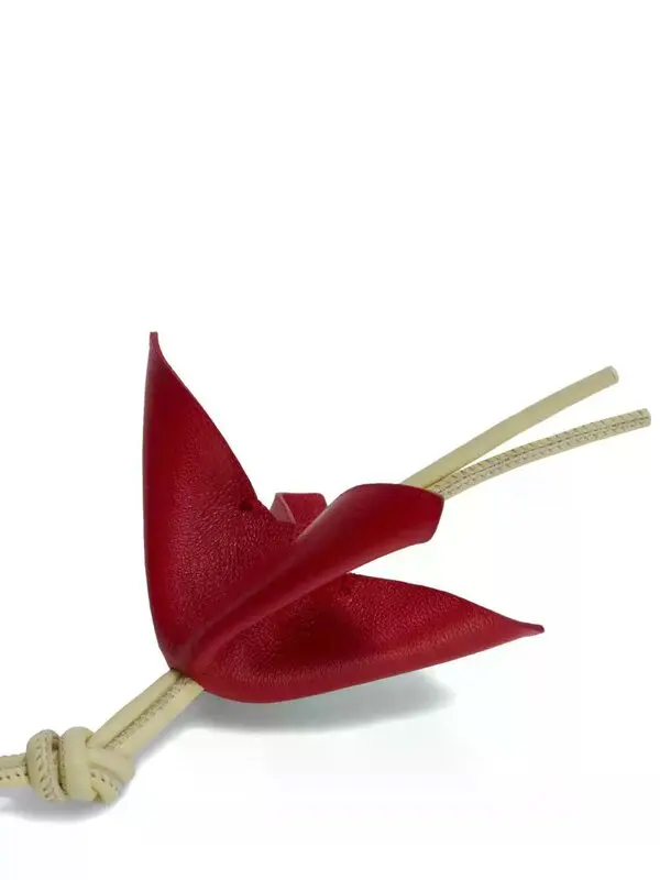 JIL SANDER Petal-detail Charm - Red