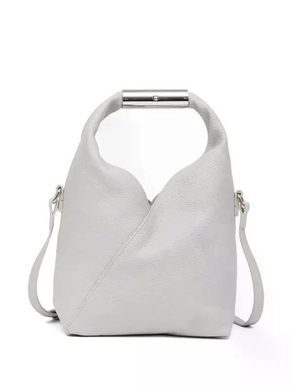 MAISON MARGIELA Small Japanese Bag With Metallic Top Handle - Grey