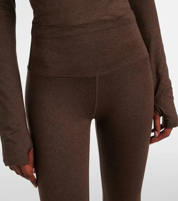 Varley Always Warm Jersey Stirrup Leggings - Brown