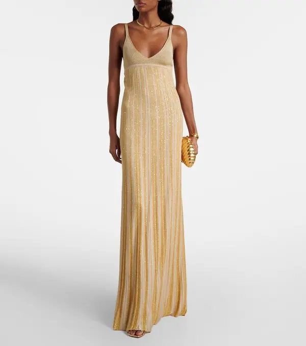 Missoni Sequined Lame Maxi Dress
