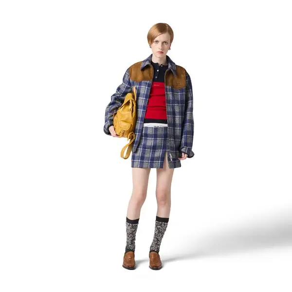 Miu Miu Cashmere Crew Neck Sweater With Button Detailing