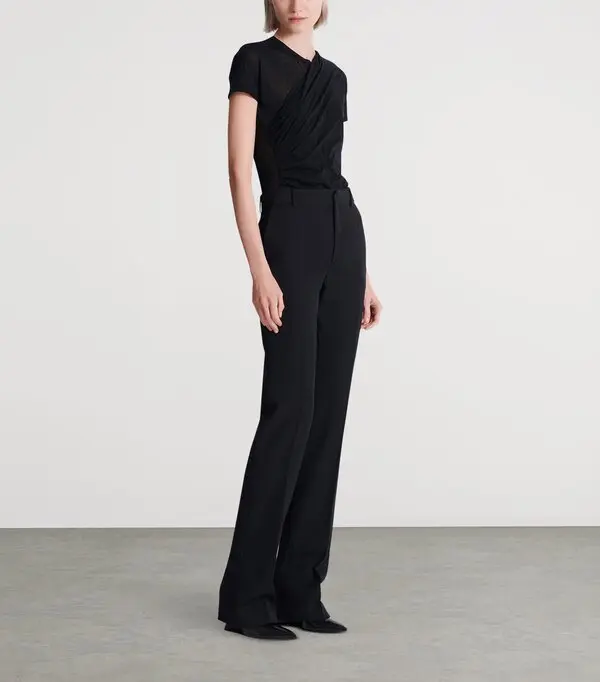 Balmain Virgin Wool Straight-leg Trousers