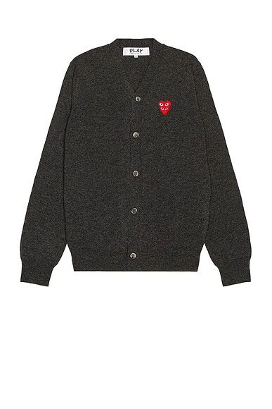Play Comme Des Garcon Cardigan - Grey