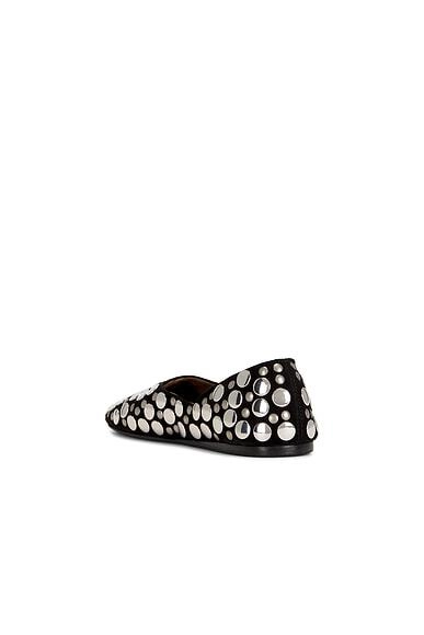 Khaite Jane Stud Flat - Black