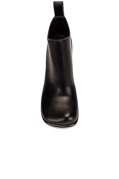 Bottega Veneta Leather Ankle Boots With Lug Sole - Black