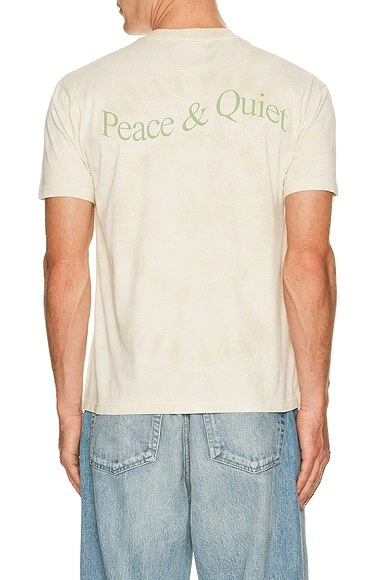 MUSEUM OF PEACE & QUIET Wordmark Tye Dye T-shirt - Bone