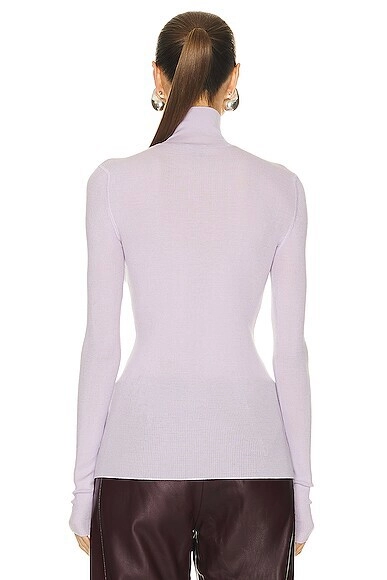 Bottega Veneta Wool Rib Knit Turtleneck Sweater