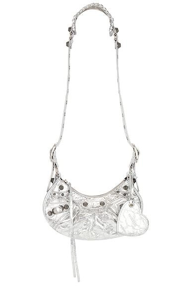 Balenciaga Le Cagole Xs Shoulder Bag - Silver