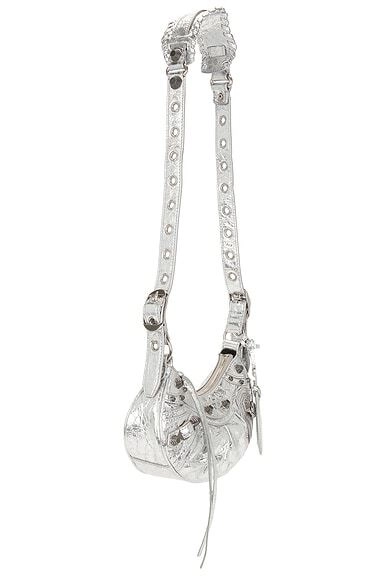 Balenciaga Le Cagole Xs Shoulder Bag - Silver