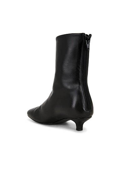 TOTEME Day Nappa Ankle Boots With Kitten Heel