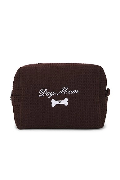 ABBODE Dog Mom Waffle Pouch - Chocolate