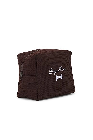 ABBODE Dog Mom Waffle Pouch - Chocolate