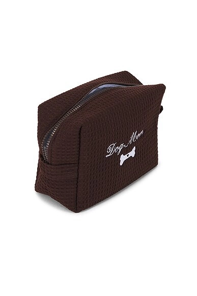 ABBODE Dog Mom Waffle Pouch - Chocolate