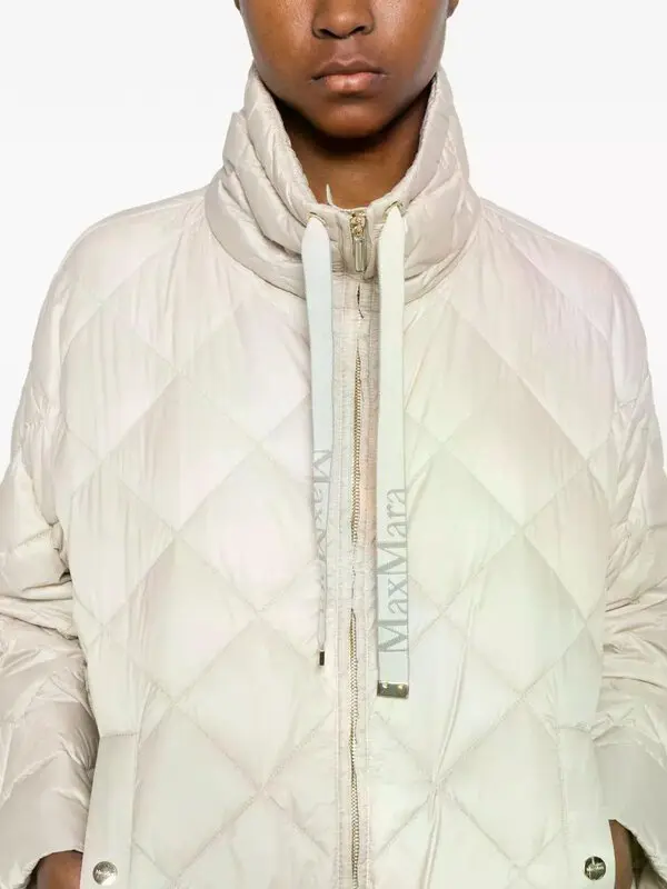 Max Mara Quilted High Neck Jacket