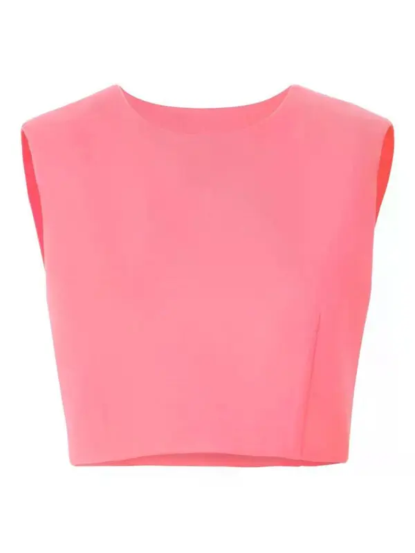 Carolina Herrera Cropped Sleeveless Top