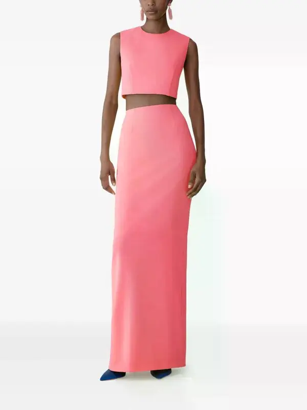 Carolina Herrera Cropped Sleeveless Top