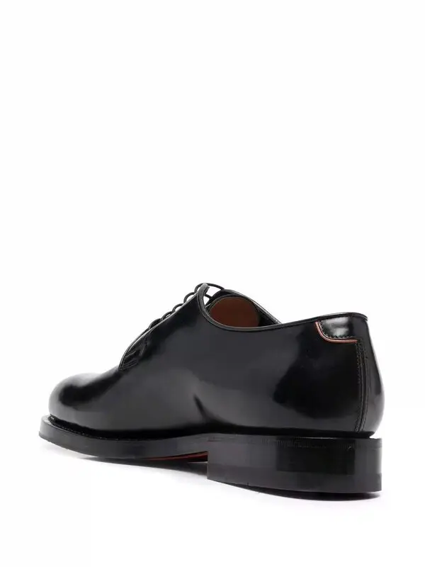 Santoni Leather Derby Shoes