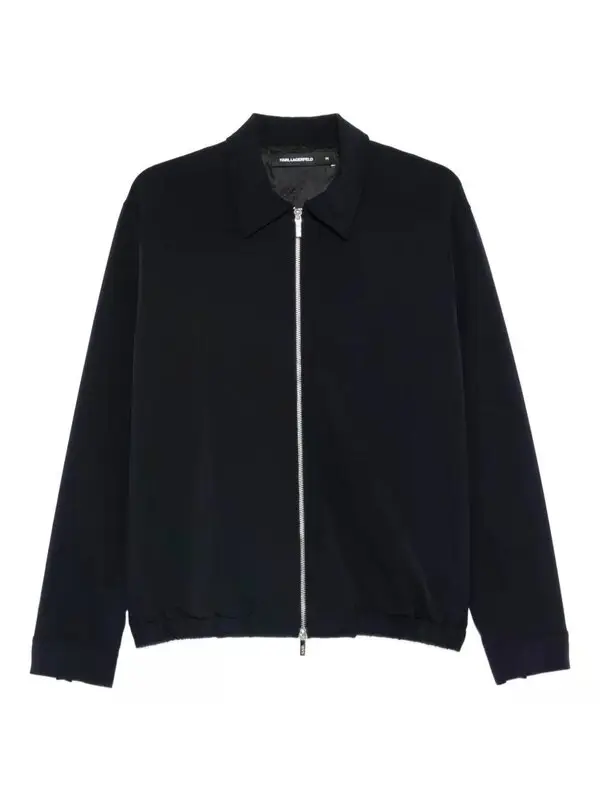 Karl Lagerfeld Zip-up Jacket - Blue