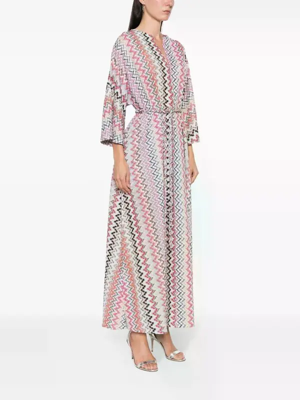 Missoni Zigzag-woven Maxi Kaftan Dress