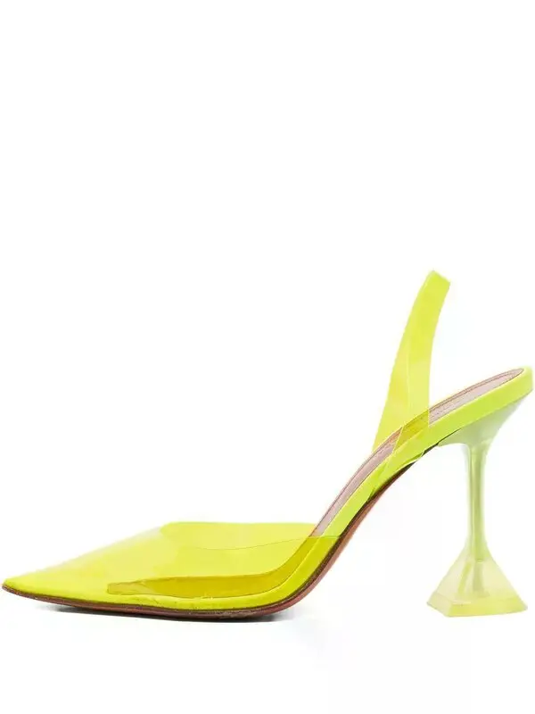 Amina Muaddi Slingback Pumps - Yellow