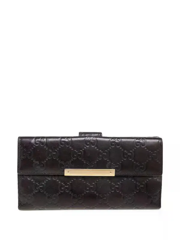 Gucci Guccissima Continental Wallet - Brown
