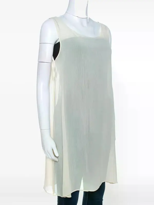 Dolce & Gabbana Sleeveless Sheer Top - Neutrals