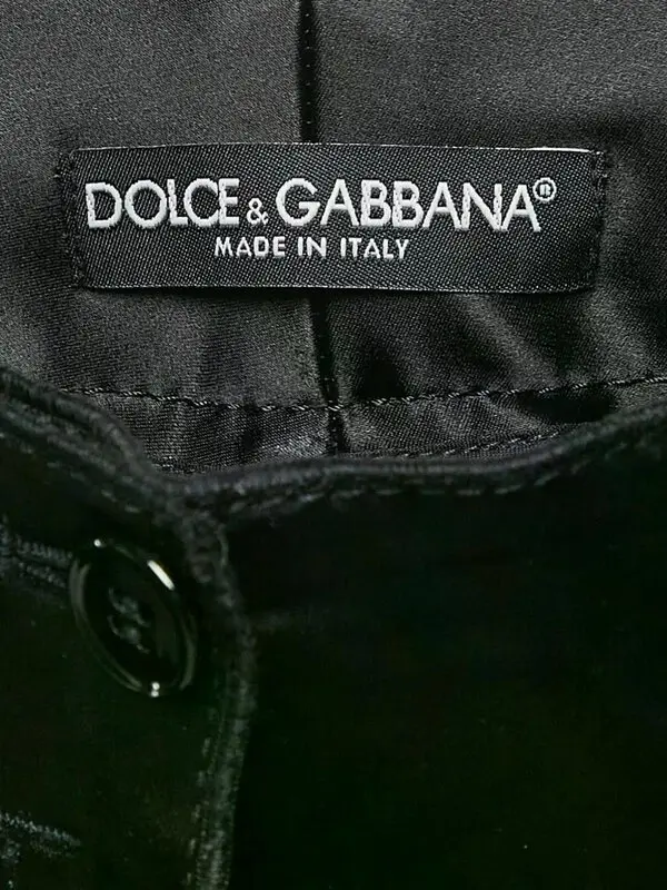 Dolce & Gabbana Logo Plaque Trousers - Black